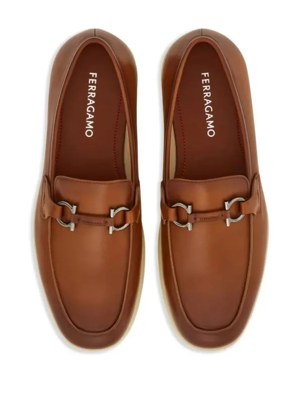 FERRAGAMO Gancini-plaque Loafers