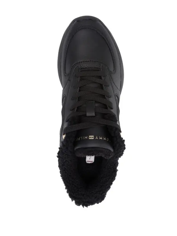 Tommy Hilfiger Faux Shearling-trim Sneakers