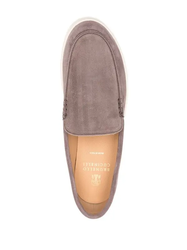 Brunello Cucinelli Suede Loafers - Brown