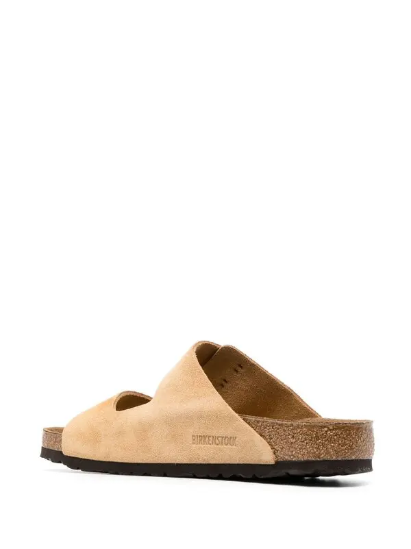 BIRKENSTOCK Arizona Suede Leather Sandals - Neutrals