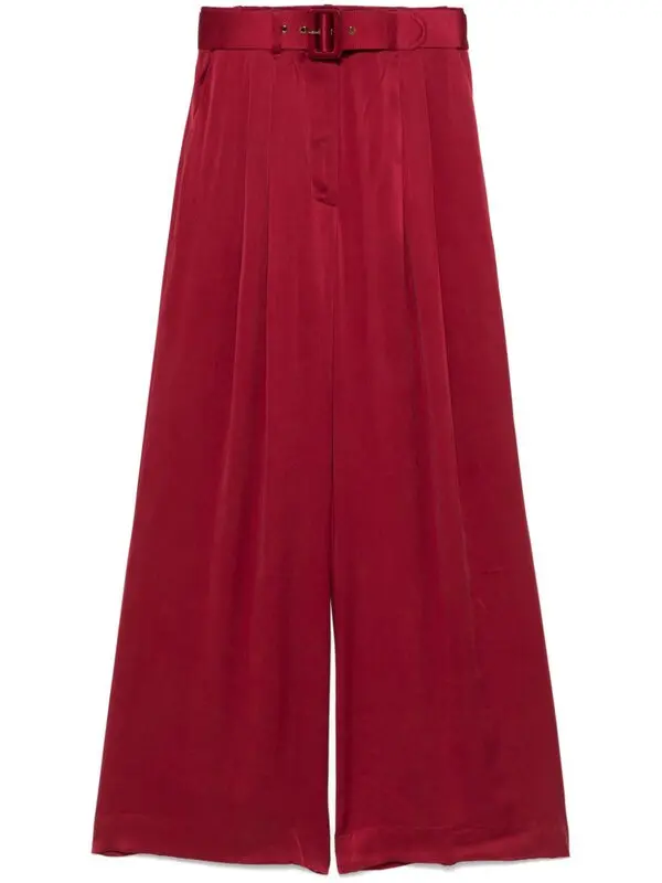 Zimmermann Tuck Trousers - Red
