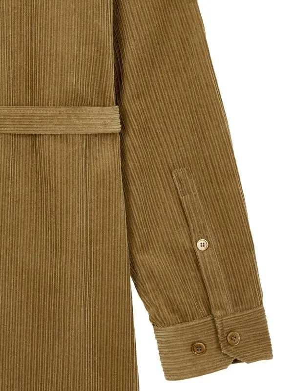 STUDIO TOMBOY Corduroy Shirt Dress - Neutrals