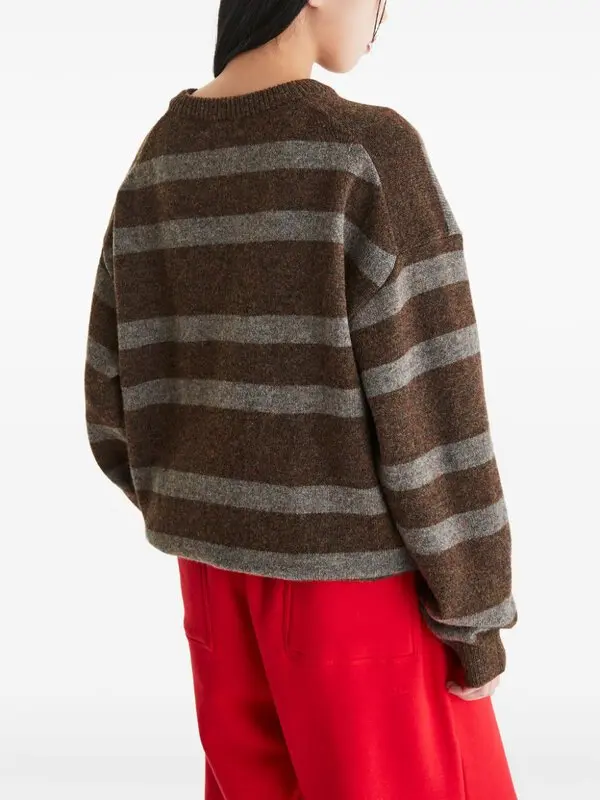 STUDIO TOMBOY Striped Sweater - Brown