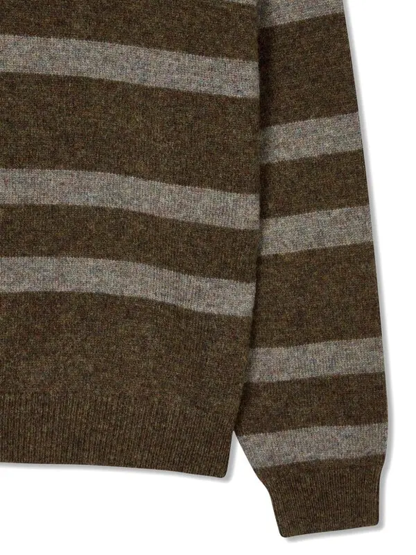 STUDIO TOMBOY Striped Sweater - Brown
