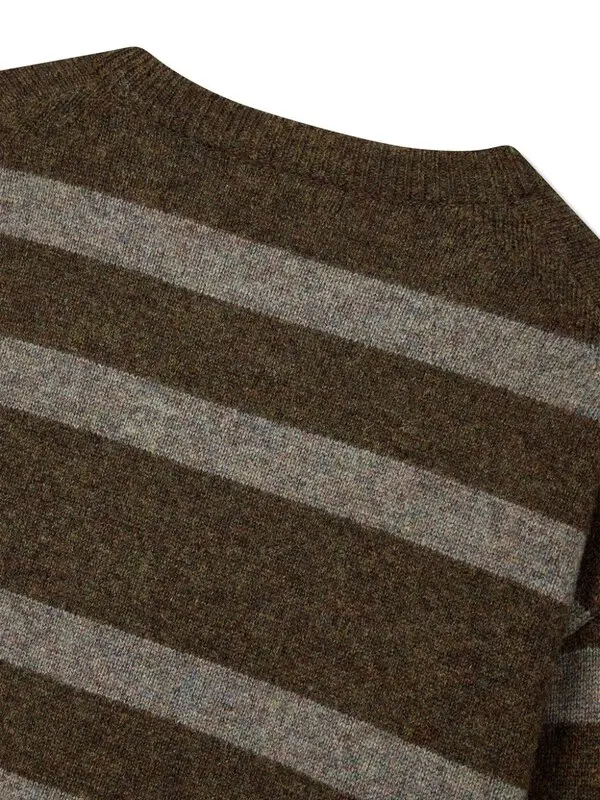 STUDIO TOMBOY Striped Sweater - Brown