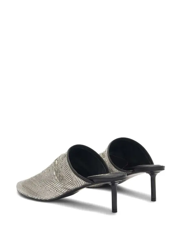 JIL SANDER Sequin-mesh Mules