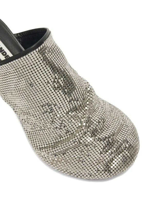 JIL SANDER Sequin-mesh Mules