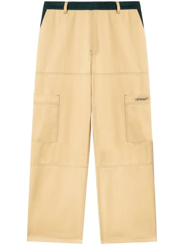 Off-White Contrast-stitching Cargo Trousers