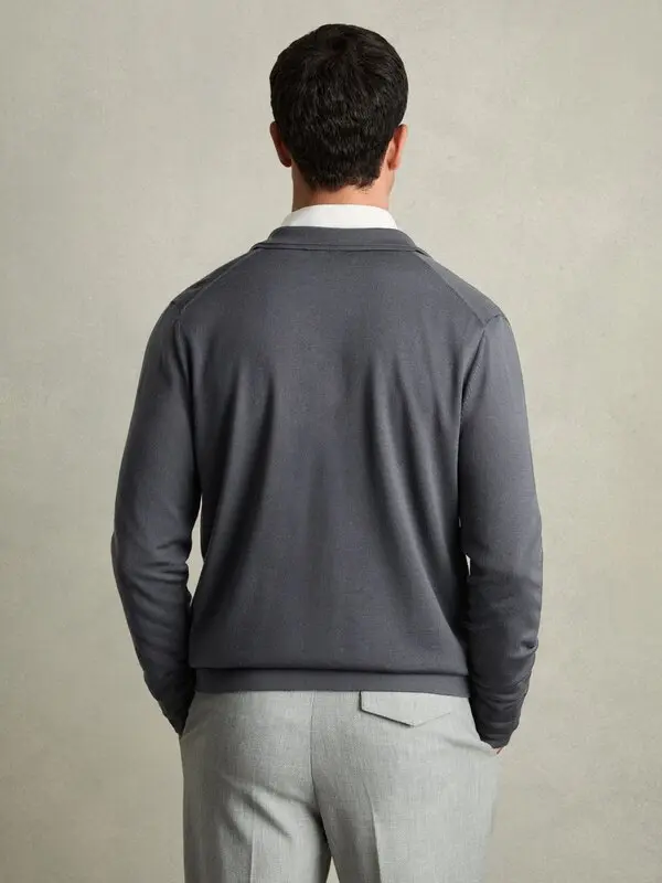 REISS Munich Wool Button-through Cardigan