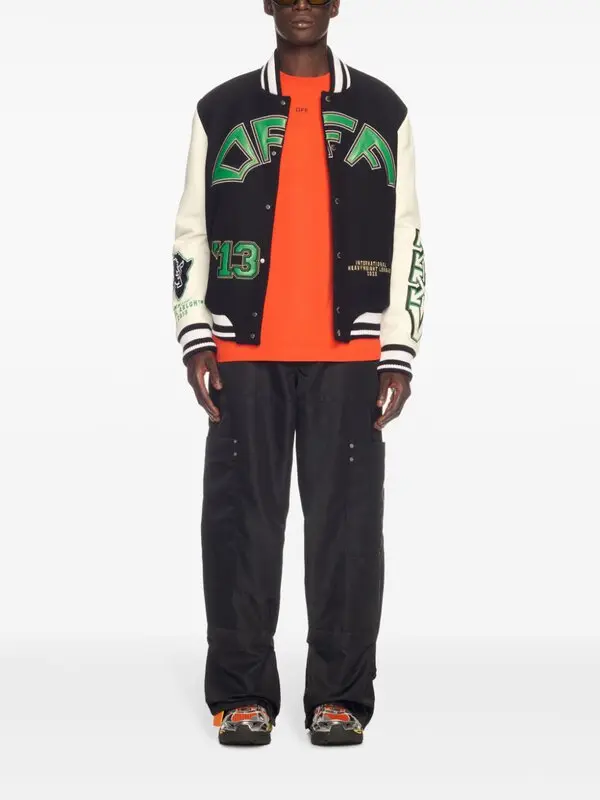 Off-White Logo-appliqué Bomber Jacket