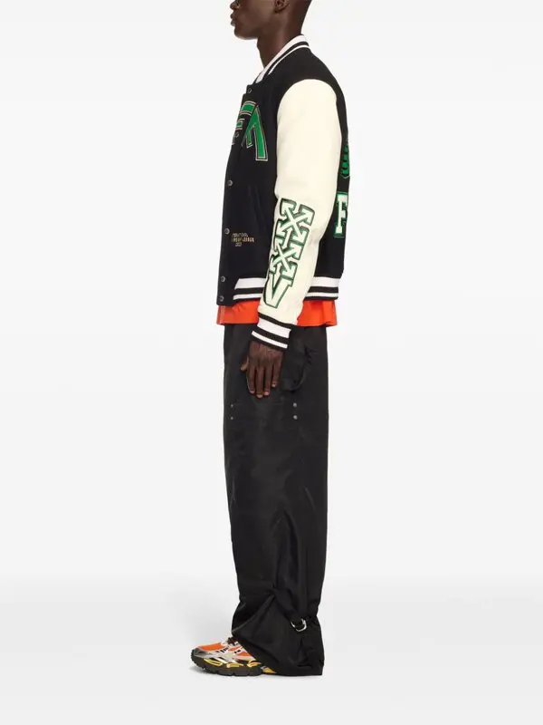 Off-White Logo-appliqué Bomber Jacket