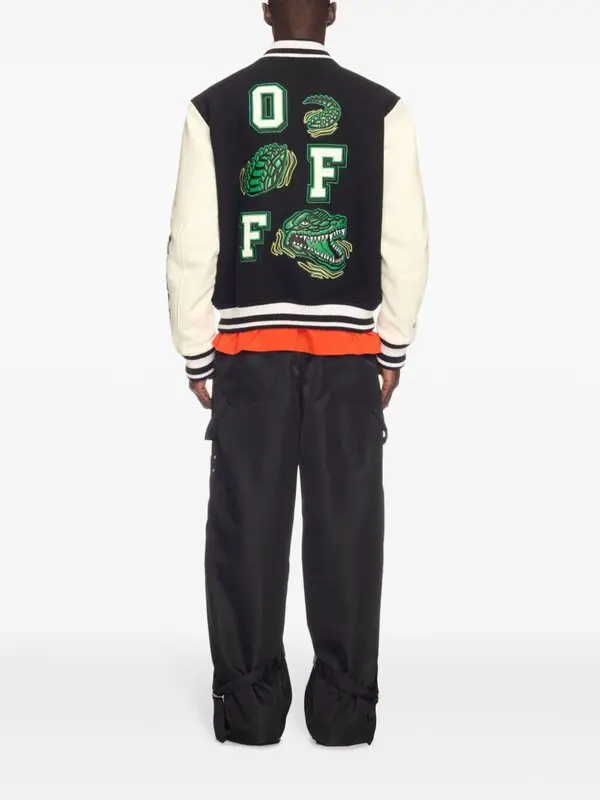 Off-White Logo-appliqué Bomber Jacket