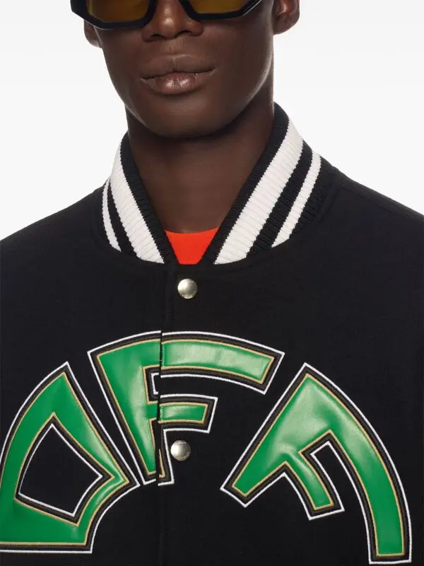 Off-White Logo-appliqué Bomber Jacket