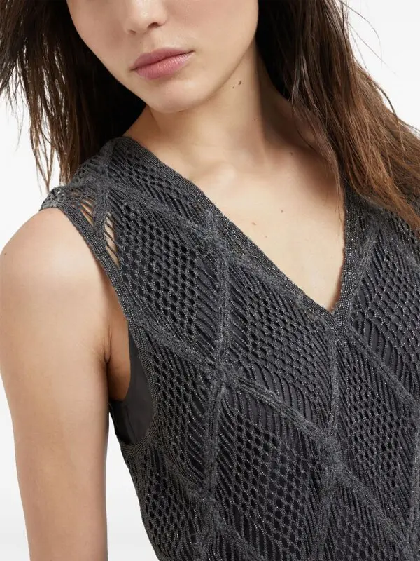 Brunello Cucinelli Open-knit Vest