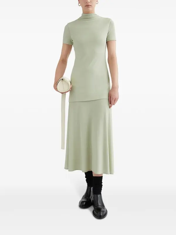 JIL SANDER High-neck Midi Dress - Green