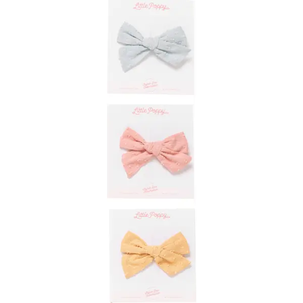 LITTLE POPPY CO Bow Clip Set - The Capri