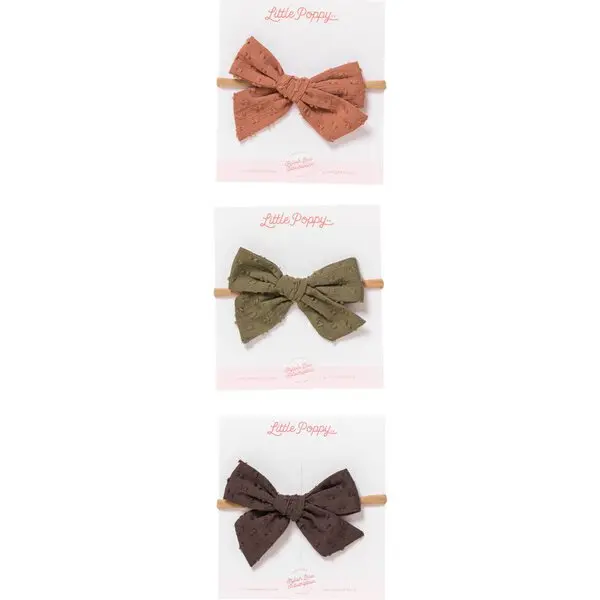 LITTLE POPPY CO Headband Bow Set - The London