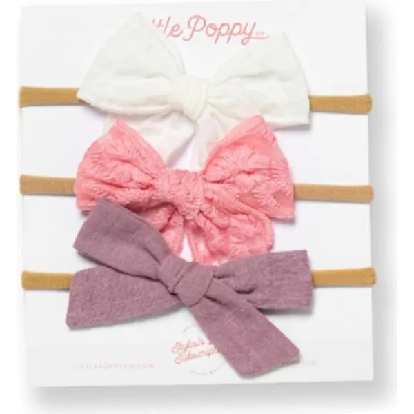 LITTLE POPPY CO Headband Mini Bow Set - The Marilyn