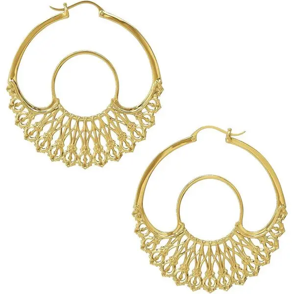 ASTOR & ORION Iris Hoop Earrings - Gold