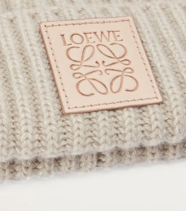 Loewe Cashmere Beanie - Beige