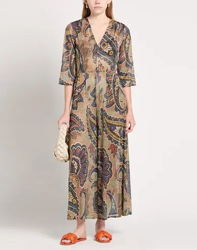 SIYU Floral-print Metallic Knit Jumpsuit