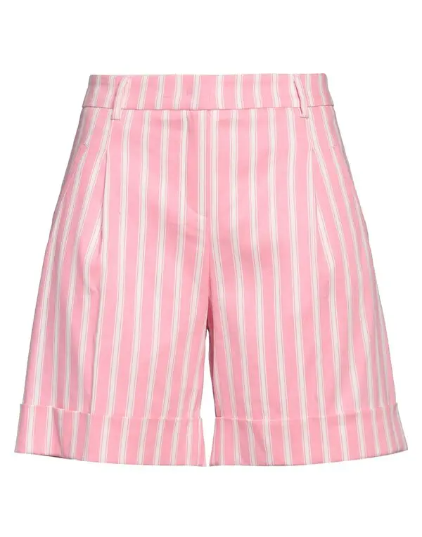 Seductive Striped High-waisted Shorts