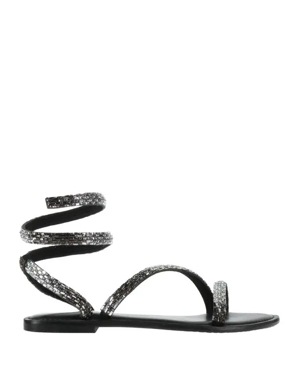 NILA & NILA Leather Sandals With Appliqués