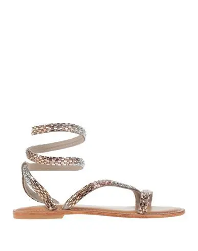 NILA & NILA Leather Sandals - Rose Gold