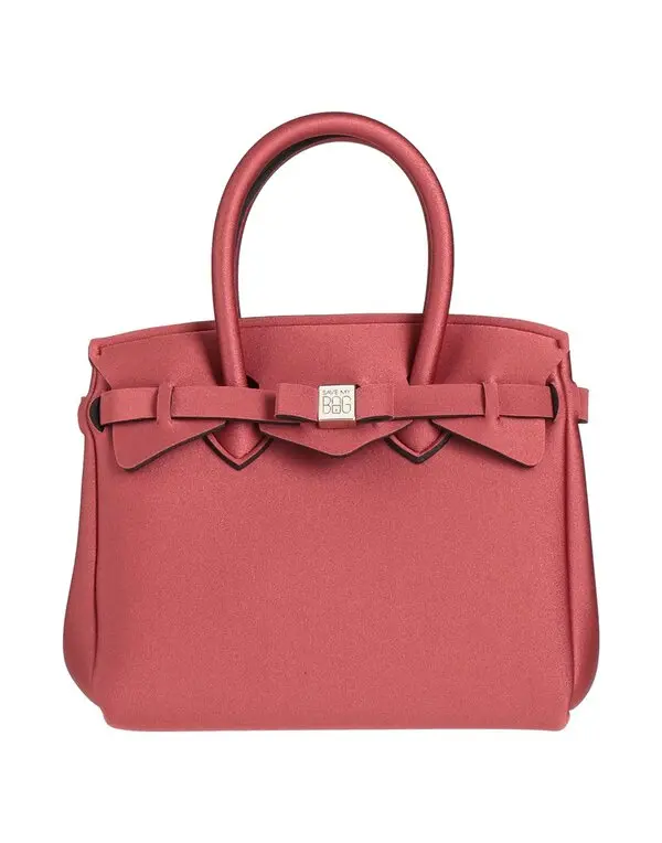 Save My Bag Shopper Bag With Bow Detail - Red