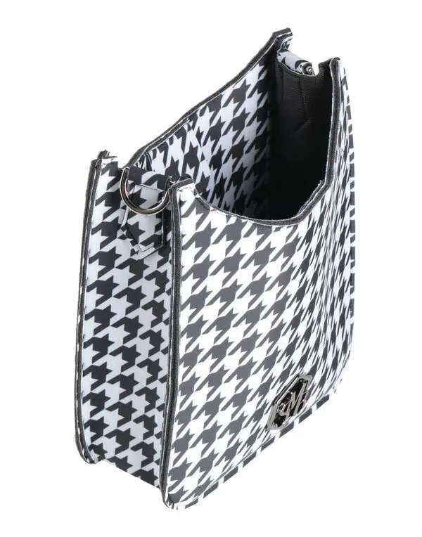 Save My Bag Houndstooth Cross-body Bag - Black