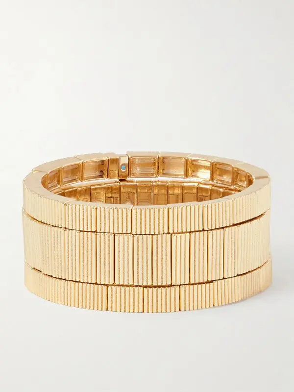 ROXANNE ASSOULIN The Florentine -tone Bracelets Set - Gold