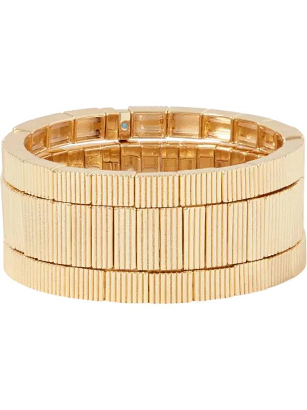ROXANNE ASSOULIN The Florentine -tone Bracelets Set - Gold
