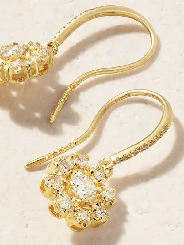 JENNIFER MEYER Illusion Small 18-karat Diamond Earrings