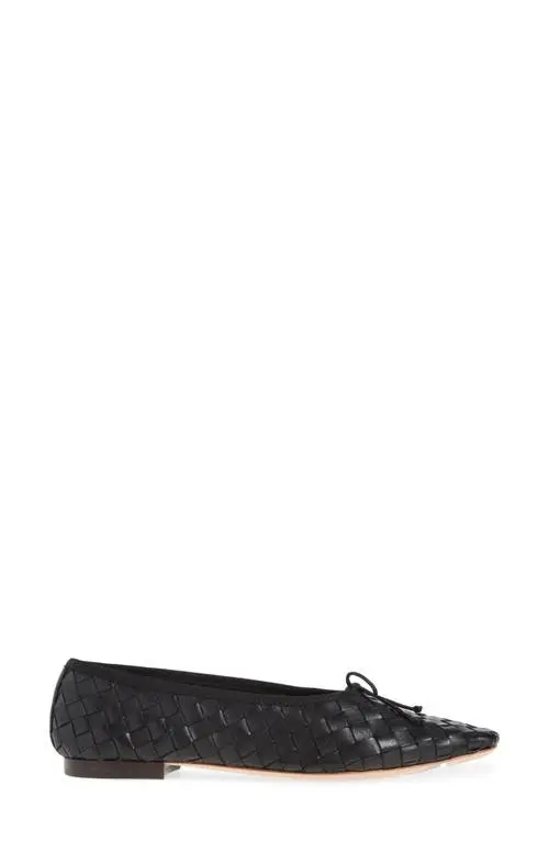 LOEFFLER RANDALL Landry Woven Ballet Flat - Black