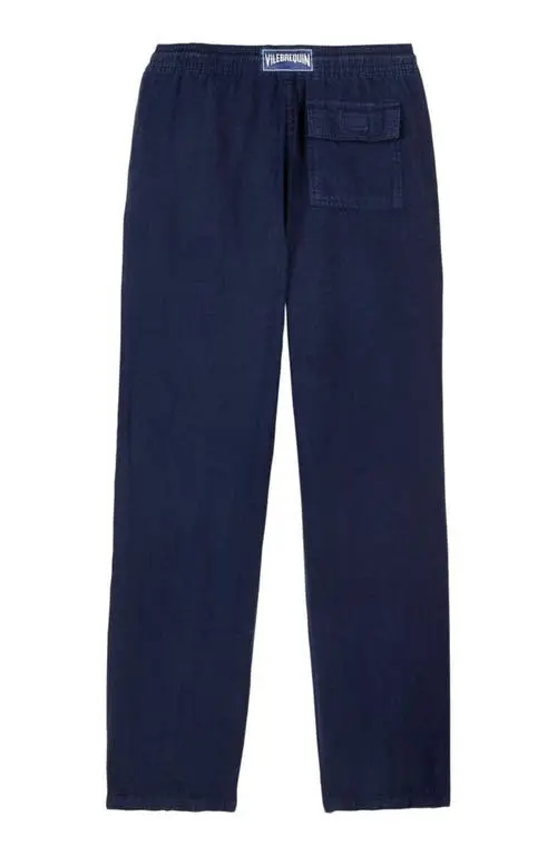 Vilebrequin Solid Linen Trousers