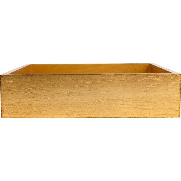 VIETRI Florentine Wood Napkin Holder - Gold