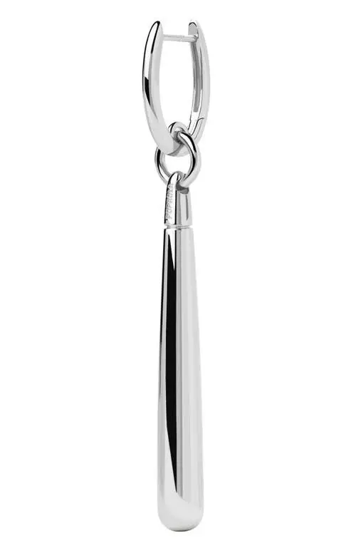 PDPAOLA Supreme Jupiter Drop Hoop Earring - Silver