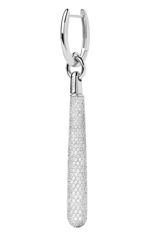 PDPAOLA Pavé Supreme Jupiter Single Hoop - Silver
