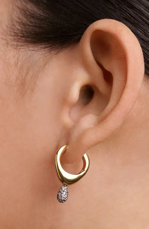 PDPAOLA Pavé Lava Single Hoop Earring