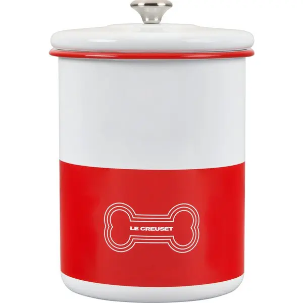 LE CREUSET Dog Treat Jar - Red