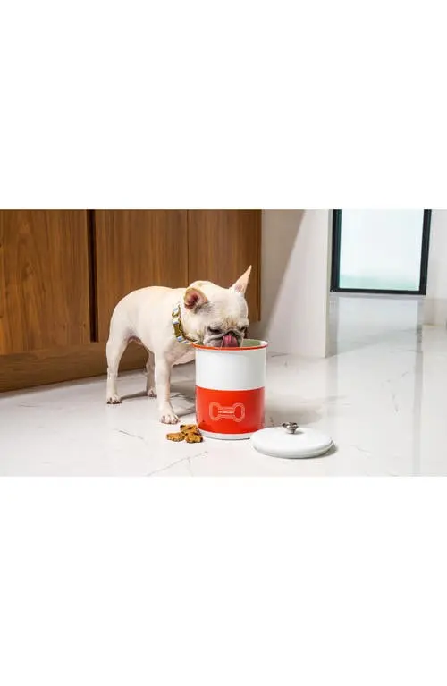 LE CREUSET Dog Treat Jar - Red