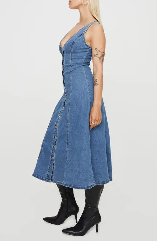 Princess Polly Midler Denim Midi Dress