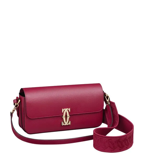 Cartier Leather C De East-west Shoulder Bag - Red