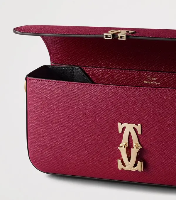Cartier Leather C De East-west Shoulder Bag - Red