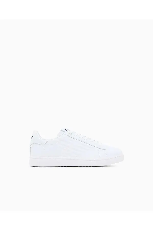 Emporio Armani Classic Leather Sneakers - White