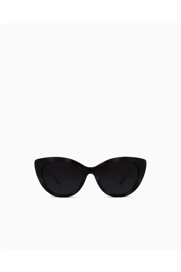 Emporio Armani Oval Sunglasses - Black