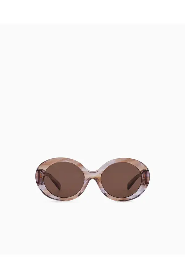 Emporio Armani Oval Sunglasses - Natural