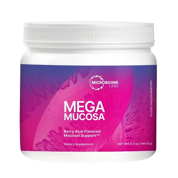MICROBIOME LABS Megamucosa Powder Berry Acai Flavor 5.5 Oz - One-color