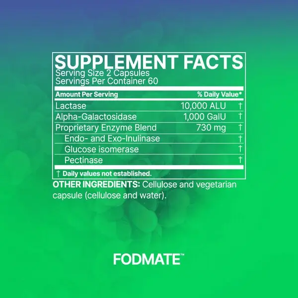MICROBIOME LABS Fodmate 120 Capsules