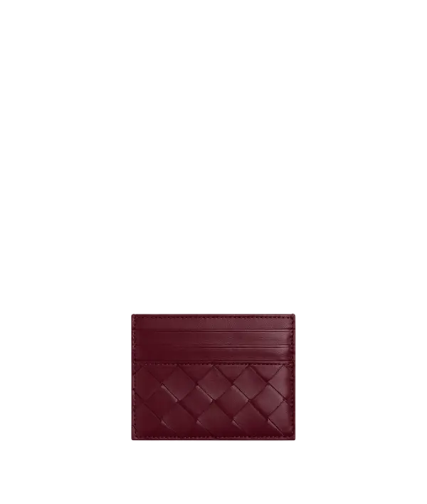 BOTTEGA  VENETA Intrecciato Credit Card Case - Barolo